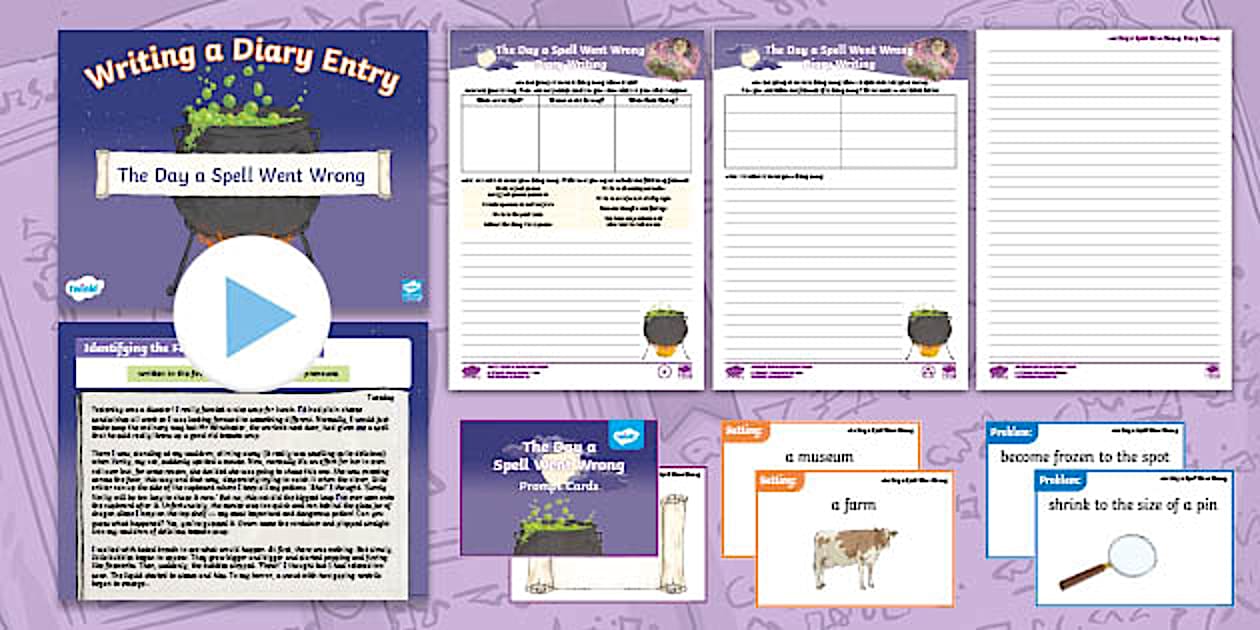 'The Day a Spell Went Wrong' Diary Writing KS2 Resource Pack
